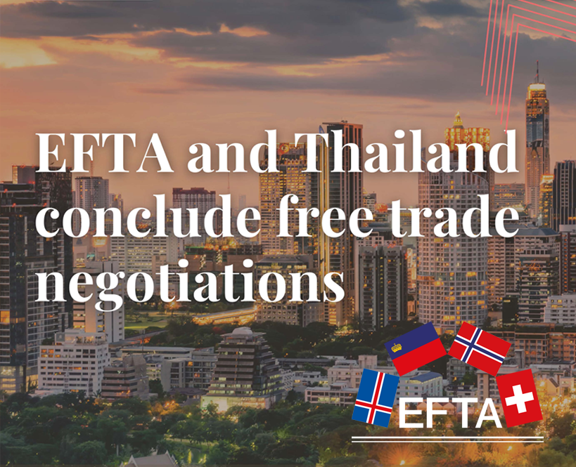 EFTA-Thailand Free Trade Agreement Conclusion